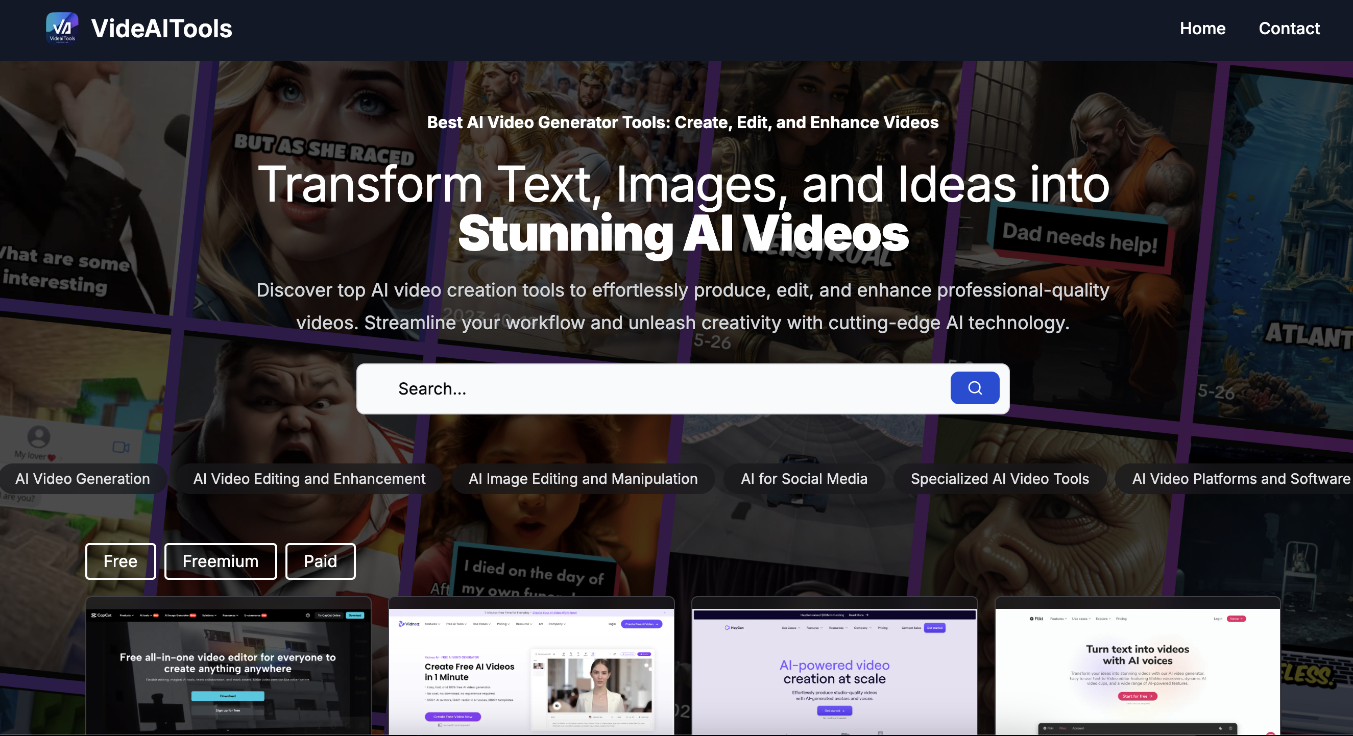 Ai Video Tools Directory Compare The Best Ai Generators Editors More